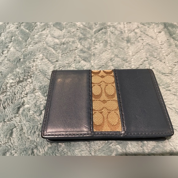 Coach | Bags | Coach Navy Cardholder | Poshmark